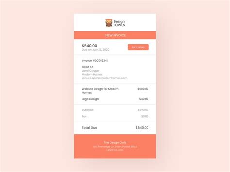 Daily Ui 046 Invoice Form Design
