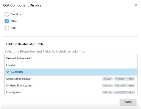 Configure The Submitter Column In A Relationship Or Re