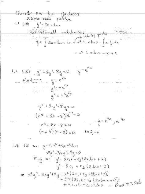 Problems On Engineering Mathematics With Solution Quiz Math 3321 Quizzes Mathematics Docsity