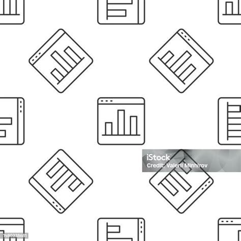 Ligne Grise Graphique Graphique Diagramme Icône Infographique Isolé