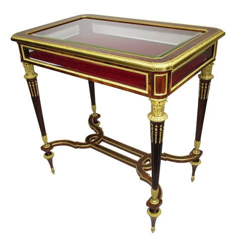 Fine French 19th Century Louis XVI Style Mahogany And Ormolu Mounted