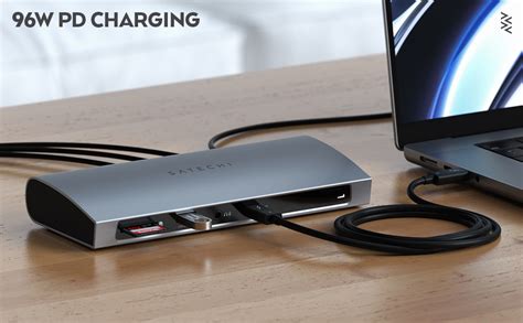 Satechi Thunderbolt Dock In Thunderbolt Hub Thunderbolt Downstream Ports W