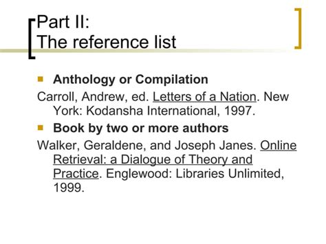 Mla Citation Style Ppt