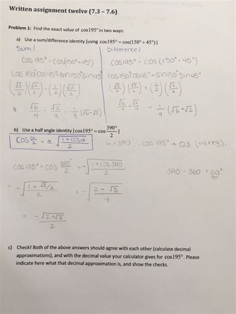 solved written assignment twelve 7 3 7 6 problem 1 find