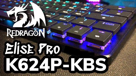 Redragon ELISE PRO K624P KBS - teclado sem fio - YouTube