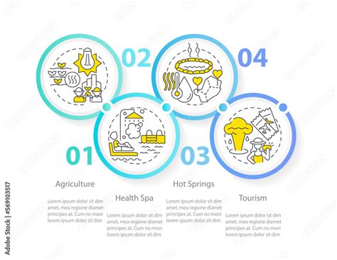 Usage Of Geothermal Energy Circle Infographic Template Data