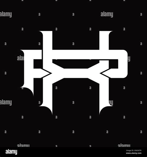 Px Logo Monogram With Vintage Overlapping Linked Style On White Design Template Stock Vector