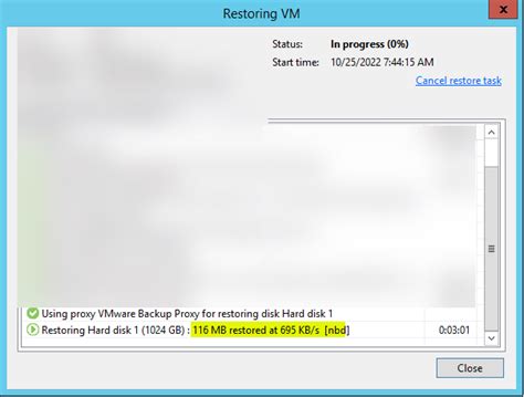 Slow Veeam Restores After VCenter Server 7 Upgrade Virtual Graveyard