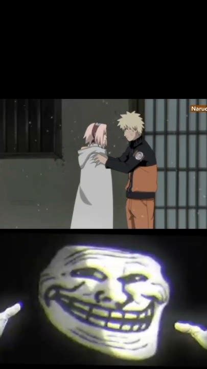 Naruto Rejects Sakura Proposal Troll Face Shorts Anime Naruto