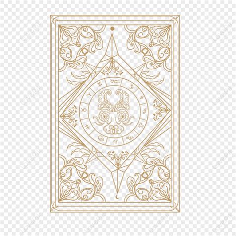 Beautiful Retro Mysterious Magic Patterngoldenhand Drawingbeauty