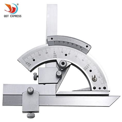 Qstexpress 0 320 Universal Stainless Steel Bevel Protractor Angular