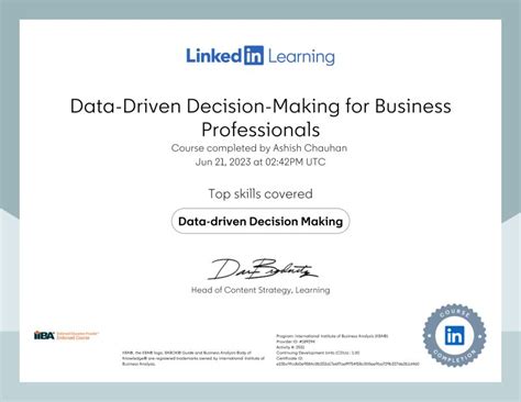 Ashish Chauhan On Linkedin Certificate Of Completion