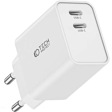 Ładowarka Sieciowa Tech Protect C35w 2 Port Network Pd 35w Usb C Biała