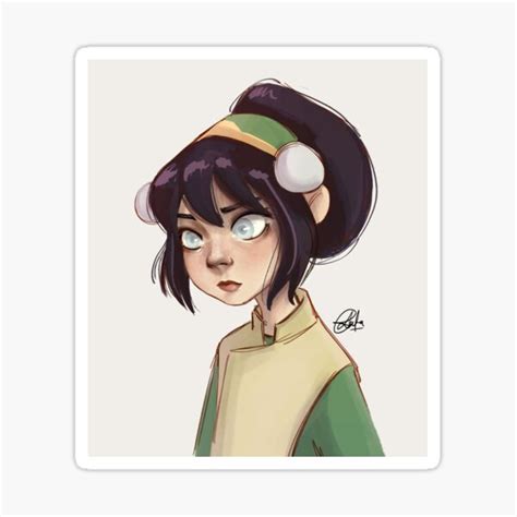 Toph Sticker For Sale By Lauracatrinella Redbubble