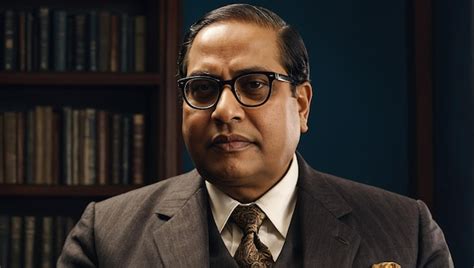 A Man Wearing A Suit And Tie Is Standing In Front Of A Bookcase