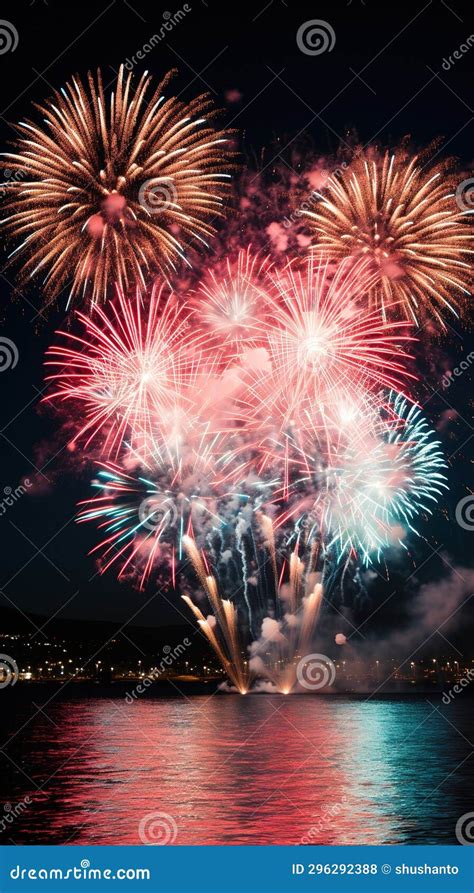 Firecrackers Exploding In The Air For Celebration Stock Illustration Illustration Of View