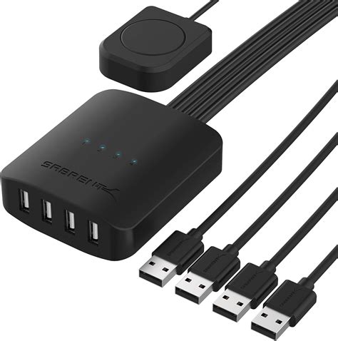 Sabrent Interruptor Compartido Usb 20 Hasta 4 Computadoras E