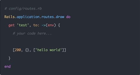 Inline Routes In Rails Rruby