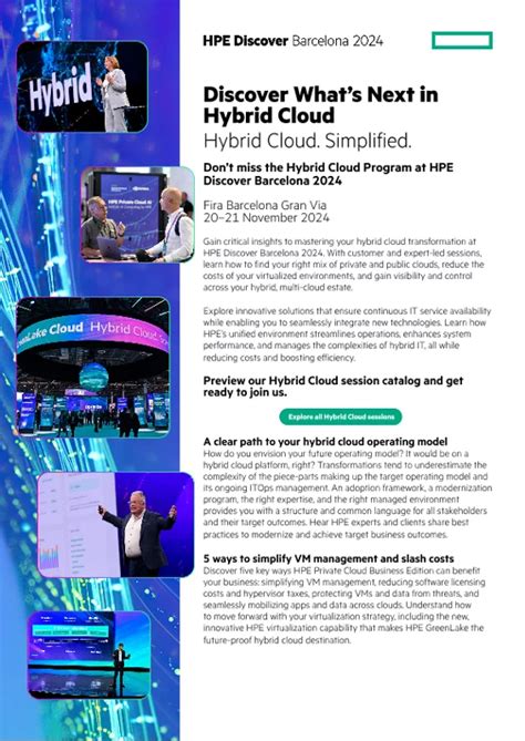 event information hybrid cloud program overview hpe discover barcelona 2024