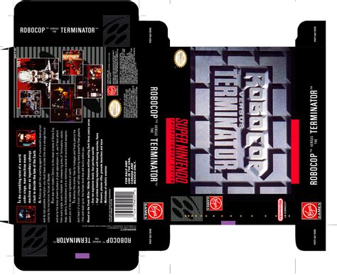 Robocop Vs Terminator Box My Games Reproduction Game Boxes