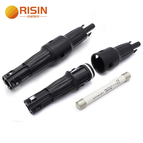 China V MC Fusible Type Solar Fuse Connector With X Mm DC Fuse A Approved By TUV UL CE