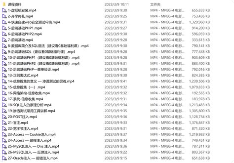 web安全工程师高薪正式班第14期 掌控安全学院 完结 MP4