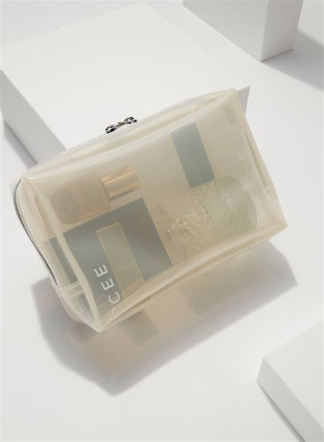 Cee Clear Milky Small Cosmetic Case Translucent Cosmetic Case