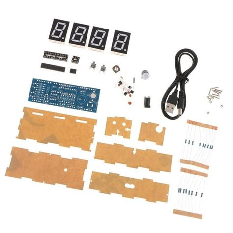 De Reloj Led Digital Control De Lámpara Temperatura 4 Dígitos Diy