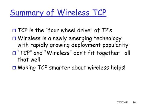 Ppt Wireless Tcp Performance Issues Powerpoint Presentation Free Download Id5683026