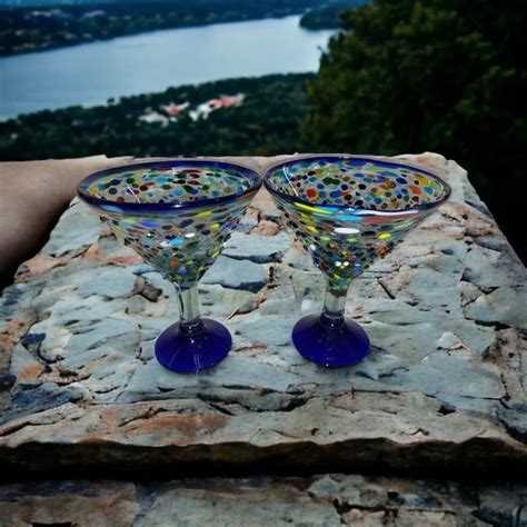 Hand Blown Glasses Etsy