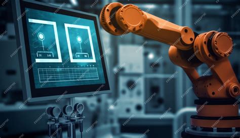 Premium Ai Image Generative Ai Smart Industry Robot Arms For Digital