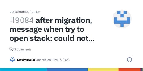 After Migration Message When Try To Open Stack Could Not Get The