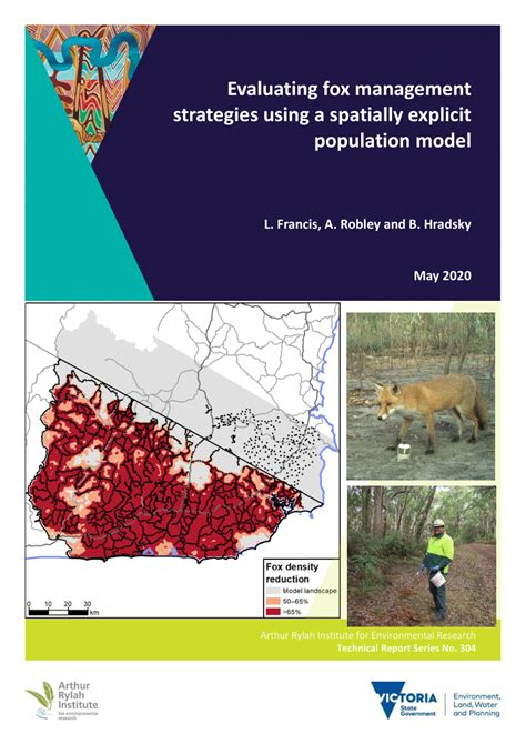 Pdf Evaluating Fox Management Strategies Using A Spatially Explicit Population Model