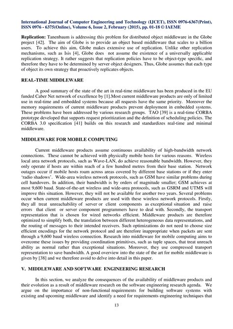 An Approach Of Software Engineering Through Middleware Pdf