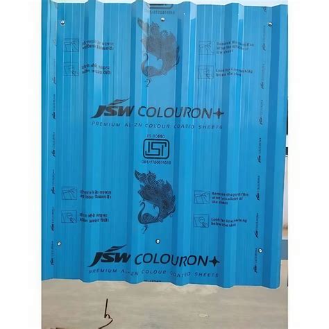 JSW COLOURON PREMIUM COLOUR COATED ROOFING SHEET Material Grade Prime Thickness Of Sheet