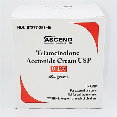 Triamcinolone Acetonide Cream 01 Jar 454 Grams — Mountainside Medical