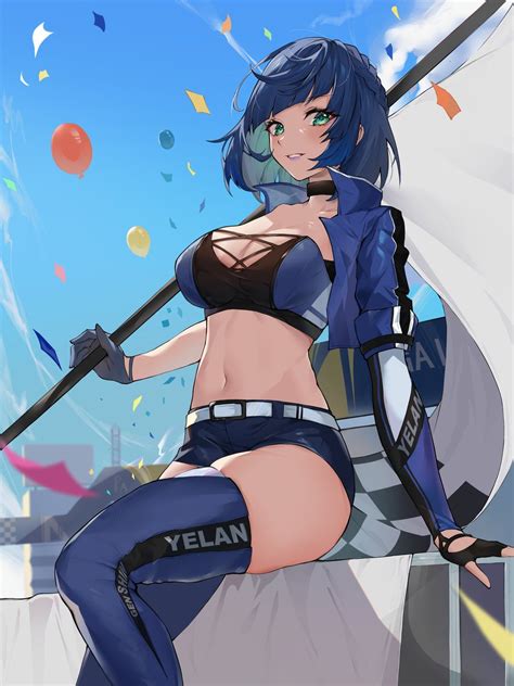 イェラン夜蘭原神 「genshinimpact Yelan 」悖论parapaのイラスト