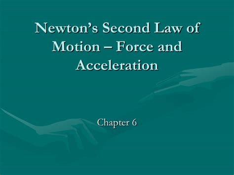 Acceleration ~ Net Force