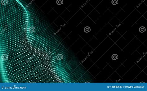 Data Technology Background Abstract Background Connecting Dots And Lines On Dark Background