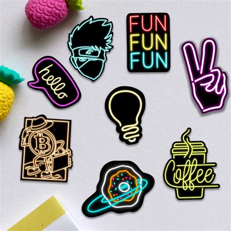 Neon Sticker Pack 15 Sticker
