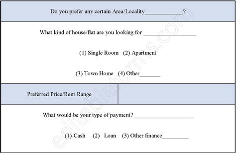 Tenant Questionnaire Fillable Pdf Form Editable Pdf Forms