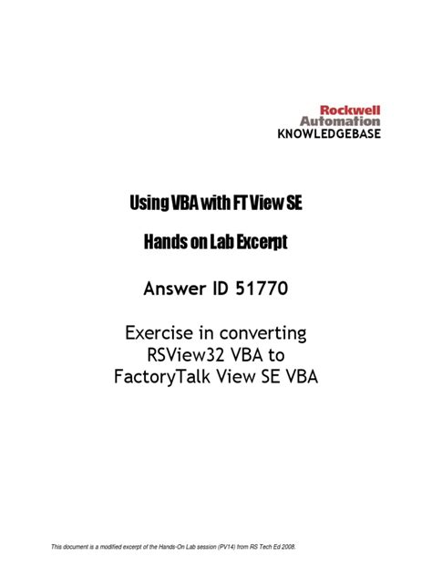 kb 51770 lab manual vba converting rsview32 download free pdf visual basic for