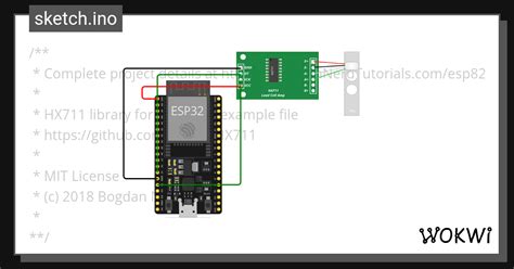 ESP Load Cell Wokwi ESP32 STM32 Arduino Simulator