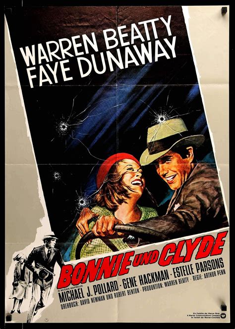 Bonnie And Clyde 1967 Original German Movie Poster Original Film