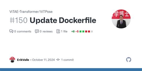 Update Dockerfile By ErikValle Pull Request 150 ViTAE Transformer