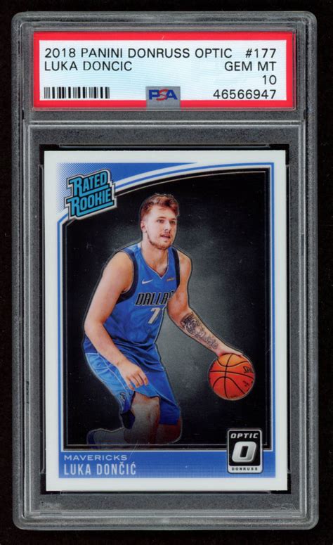 Luka Doncic 2018 19 Donruss Optic 177 Rc Psa 10 Pristine Auction