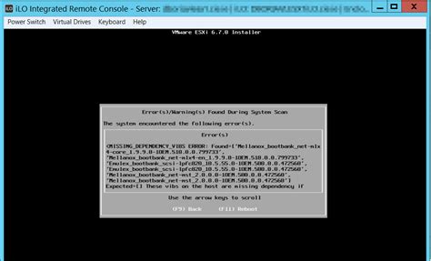 Vmware Esxi 6 7 Upgrade Missing Dependencies Vibs Error Thesleepyadmins