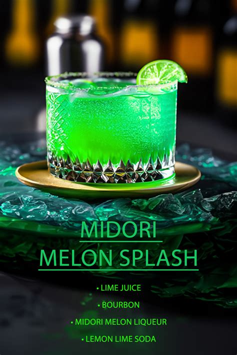 Midori Melon Splash Cocktail Recipe
