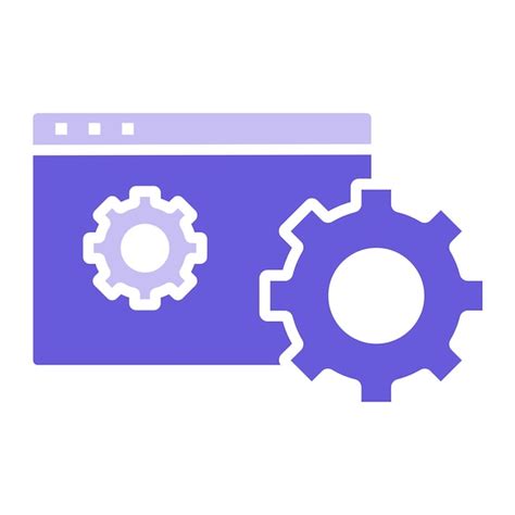 Premium Vector Website Settings Vector Illustration