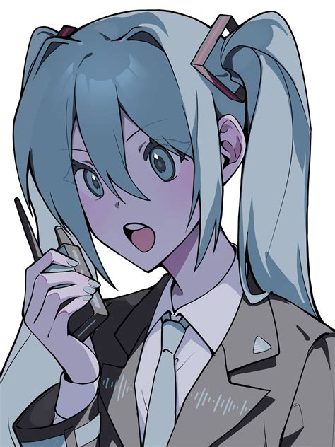 Hatsune Miku Vocaloid And 1 More Drawn By Tomya Danbooru